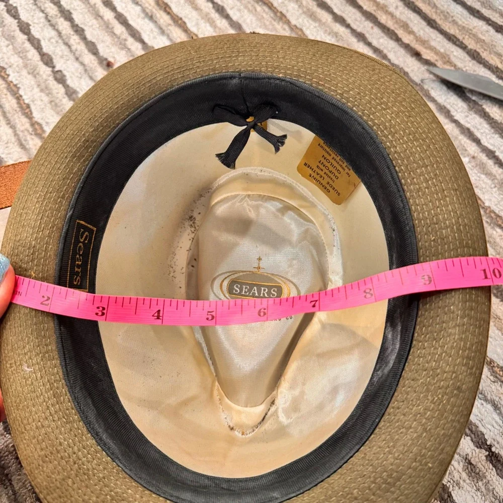 Sears | Accessories | Rare Vintage Sears Mens Brown Suede Leather ...
